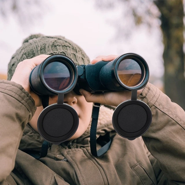 BINOCULAR OBJECTIVE LENS Protective Rubber Caps Covers for Outdoor ...