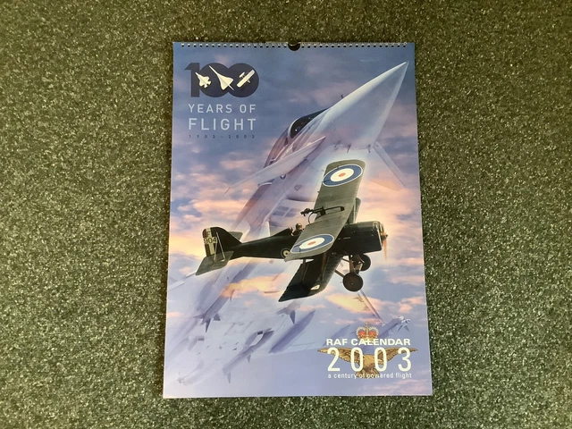 RAF CALENDAR 2003, 100 years of flight £16.00 - PicClick UK
