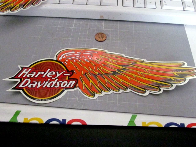 HARLEY DAVIDSON WING Decal Ball Logo Sticker Decal ORIGINAL OL STOCK ...