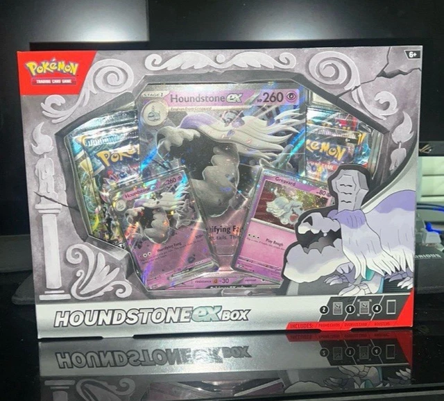 POKEMON TCG: HOUNDSTONE ex Collection Box - 4 Booster Packs NEW Sealed ...