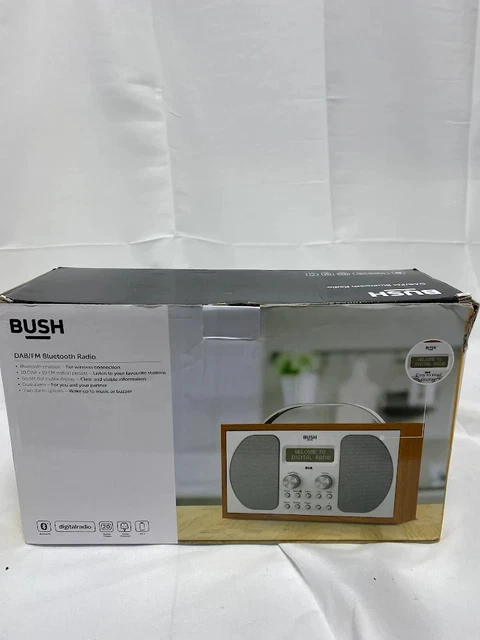 BUSH DAB FM Stereo Radio Bluetooth Wooden Radio - Brown New £46.43 ...