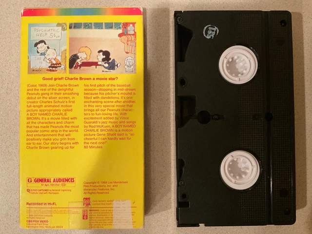 A BOY NAMED Charlie Brown (VHS, 1984, CBS Fox) £17.77 - PicClick UK