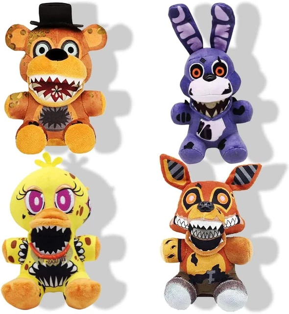 Five Nights At Freddys The Twisted Ones Chica Bonnie Foxy 7 Plush Toy