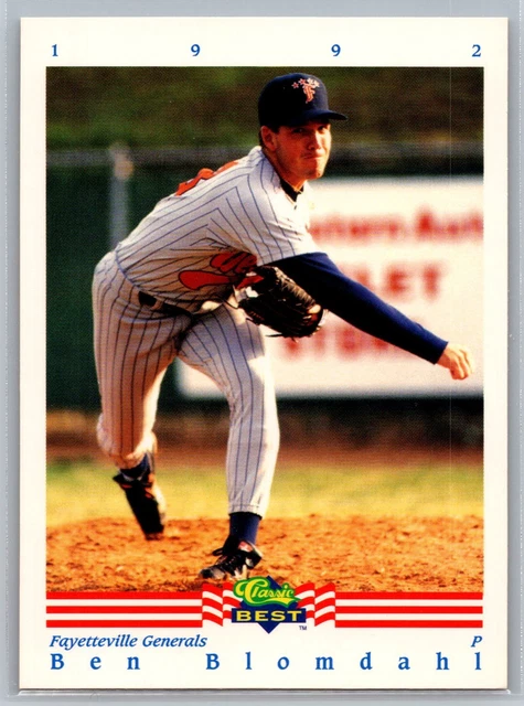 BEN BLOMDAHL 1992 Classic Best Set Break BASEBALL #99 Fayetteville ...