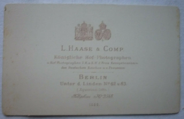 CDV PREUSSISCHE KRIEGSAKADEMIE BERLIN 1886-1889 Scheibe Infanterie Nr ...