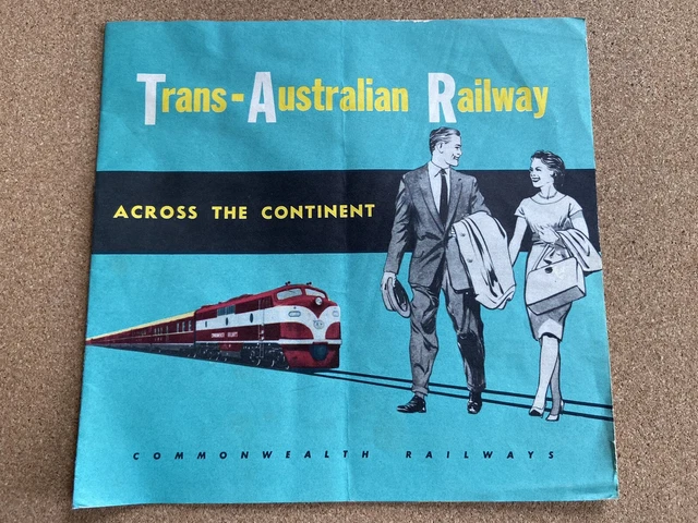TRANS-AUSTRALIAN RAILWAY Commonwealth Railways Vintage Original Route ...