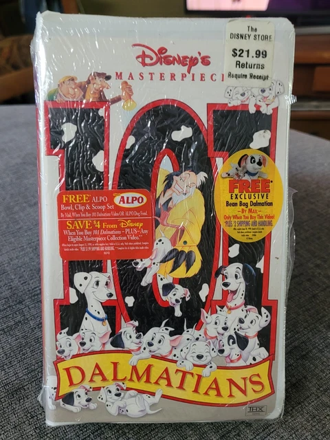 WALT DISNEY MASTERPIECE Collection 101 Dalmatians (VHS, 1999) Factory ...