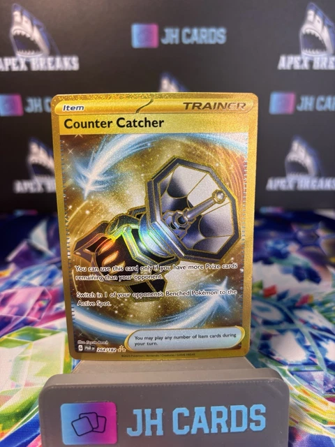POKÉMON TCG COUNTER Catcher 264/182 Hyper Rare Gold Secret Paradox Rift ...