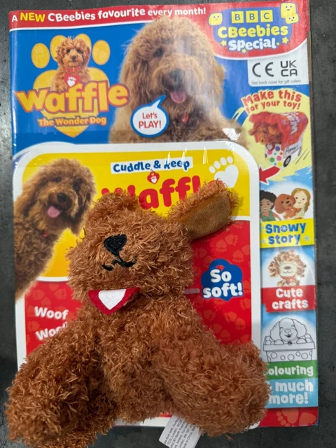 BBC CBEEBIES SPECIAL magazine #194 2025 Waffle the Wonder Dog +Cuddle ...