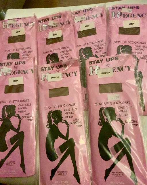 VINTAGE STOCKINGS 1970'S/80'S - Stay Ups by Regency £5.00 - PicClick UK