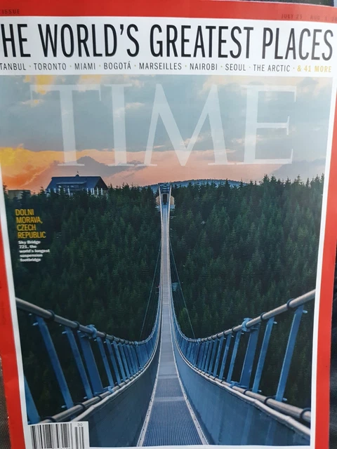 TIME MAGAZINE JULY25/AUG1 2022 Latest ISSUE THE WORLD'S GREATEST PLACES ...
