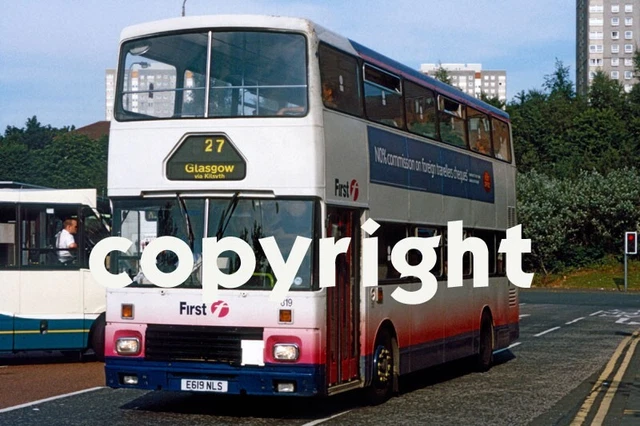 BUS PHOTO - First Midland Bluebird E619NLS Leyland Olympian Alexander R ...