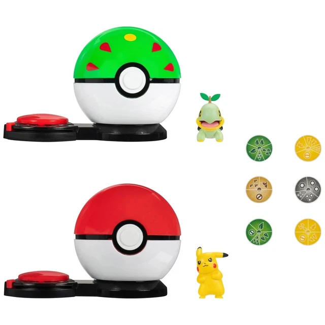 POKÉMON BATTLE FIGURES Surprise Attack Game Pack Turtwig With Poké Ball ...