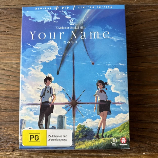 YOUR NAME BLU-RAY + DVD (Limited Edition, Blu-ray, 2016) Rare ...