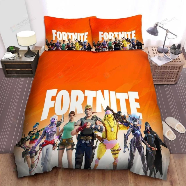 FORTNITE SEASON 6 Battle Pass Skins Quilt Duvet Cover Set Queen Super ...