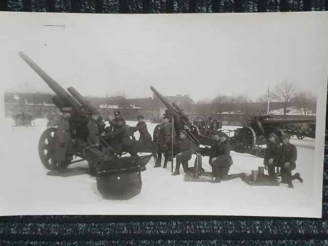ORIGINAL GERMAN WW2 Photo Artillery Flak Unit 14x9 Cms £6.99 - PicClick UK