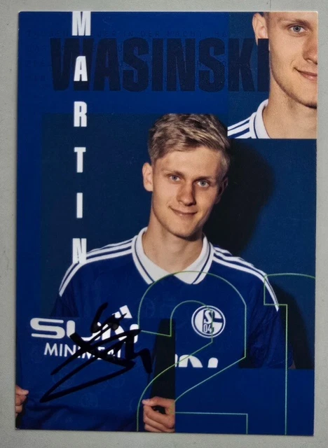 MARTIN WASINSKI FC Schalke 04 Autogrammkarte 2024/2025 Original ...