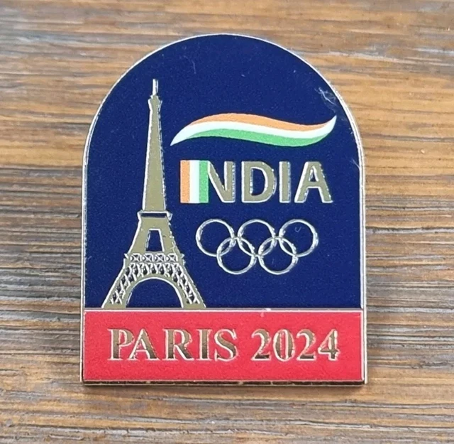 PINS JEUX OLYMPIQUES Paris 2024 Team India Noc Olympics Games EUR 25,00 ...