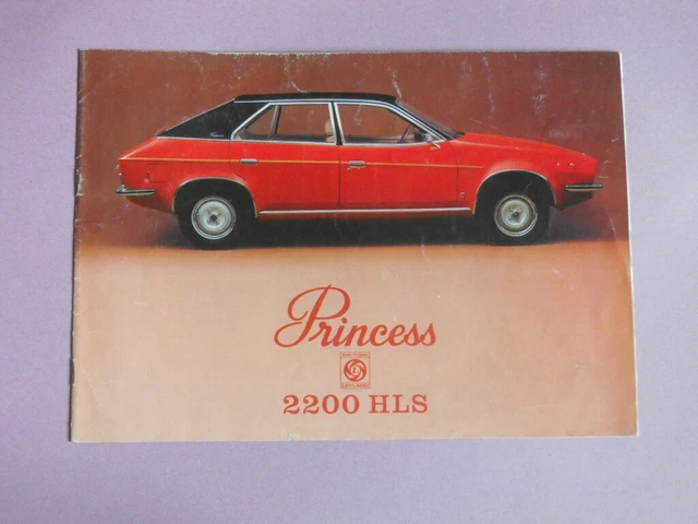 BRITISH LEYLAND PRINCESS 2200 HLS brochure catalogue années 70 ...