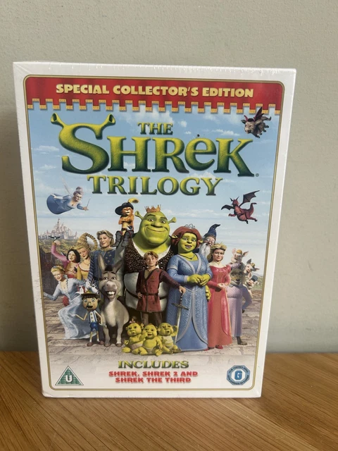 SHREK TRILOGY DVD Box Set 1 2 3 Special Collectors Edition Region 2 NEW ...