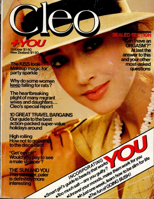 CLEO MAGAZINE OCTOBER 1980 - Rare, Australian 1980s Vintage Women's ...