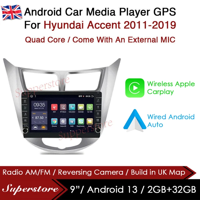 9” CARPLAY ANDROID 13Auto Car Stereo Head Unit GPS Unit For Hyundai ...
