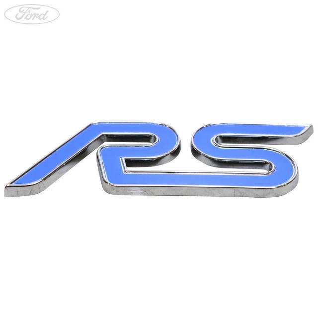 ORIGINAL FORD BLAU RS Boot Badge Heck Emblem Typenschild 1670626 EUR 61 ...
