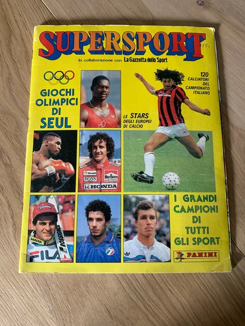 RARE PANINI SUPERSPORT 1988 Complete Sticker Album Maradona Senna Tyson ...