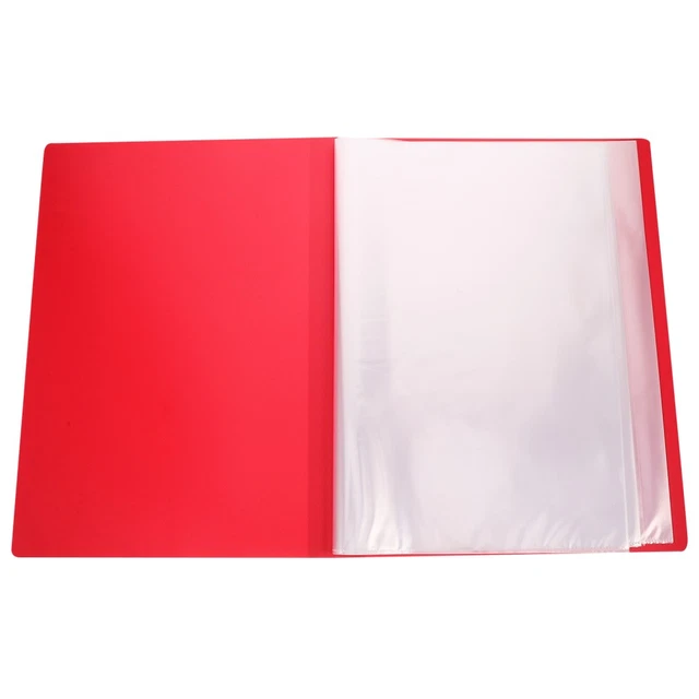 BINDER WITH PLASTIC Sleeves Presentation Book Portfolio Folder With ...