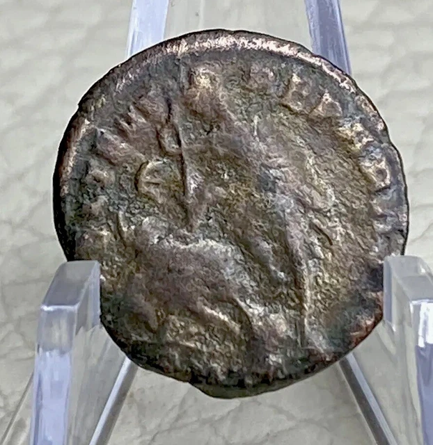 ANCIENT ROMAN COIN 351AD Caesar Constantius Gallus Soldier Spearing ...