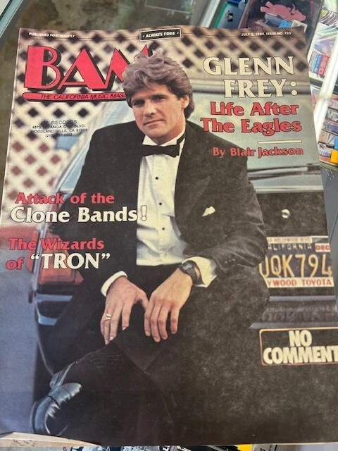 BAM MAGAZINE GLENN Frey (Issue No. 133, 1982) $20.00 - PicClick