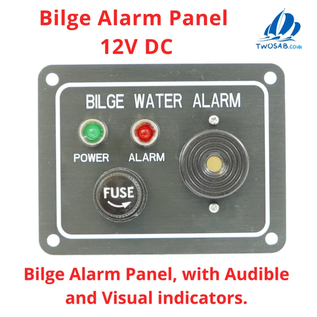 BILGE ALARM PANEL, with Audible and Visual indicators 12V DC For Boat £ ...