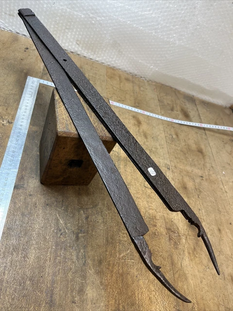 OLD TOOL COMPASS , OUTIL ANCIEN, COMPAS Forgé XVIIIe tailleur de pierre ...