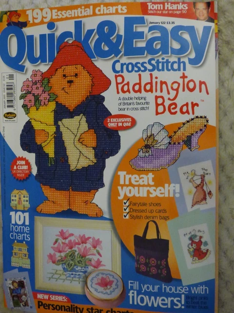 QUICK & EASY Cross Stitch Magazine Issue No: 122 Paddington Bear Owl ...