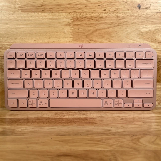 LOGITECH MX KEYS Mini YR0084 Pink USB-C Wireless Bluetooth Illuminated ...