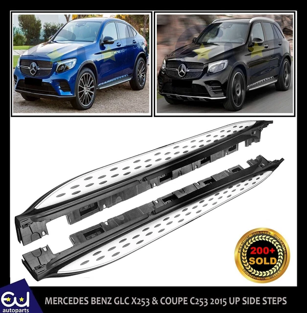 FOR MERCEDES BENZ Glc X253 & Coupe C253 2015 Up Style Side Steps ...