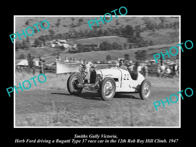HISTORIC MOTOR RACING Photo Of Rob Roy Hill Climb Bugatti Type 37 Race ...