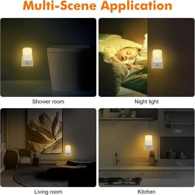 GRIFEMA GD103UK-02 NIGHT Light 0.5W Wall-Plug-in Warm White w ...