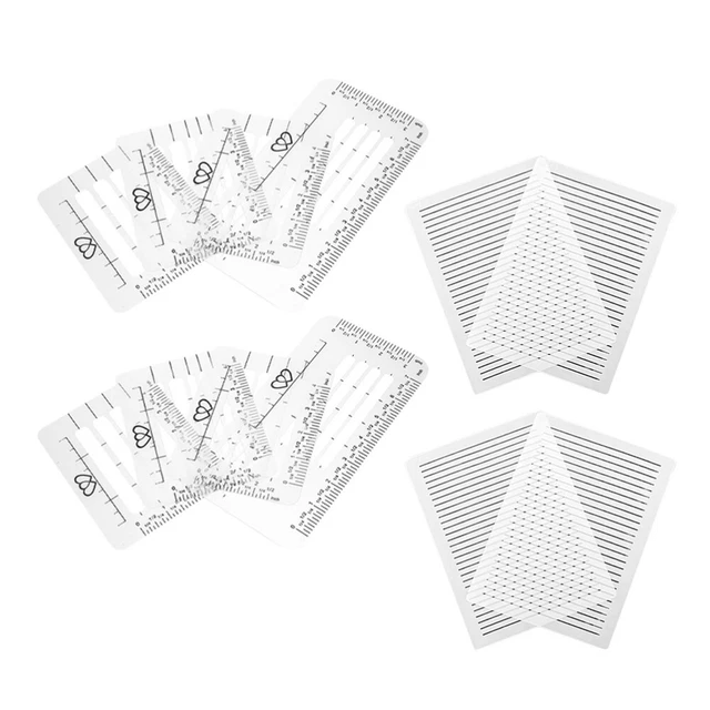 12PCS STRAIGHT LINE Stencil Template for Journaling and Envelope ...