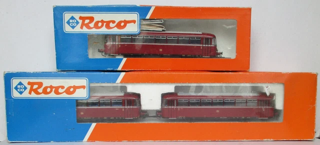 LOT ROCO COFFRET 43018 Remorque 43019 autorail Schienenbus DB Vt 98 HO ...