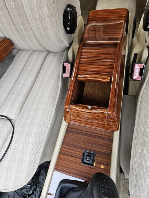 ABLAGEBOX MERCEDES W124 Holz Getränkehalter Mittelkonsole Kassettenbox ...