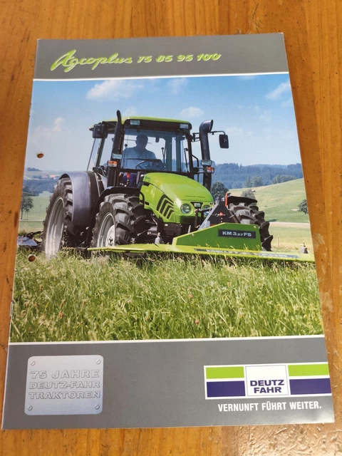 DEUTZ FAHR AGROPLUS Schlepper Prospekt Traktor Tractor brochure 23 EUR 7,00 - PicClick DE