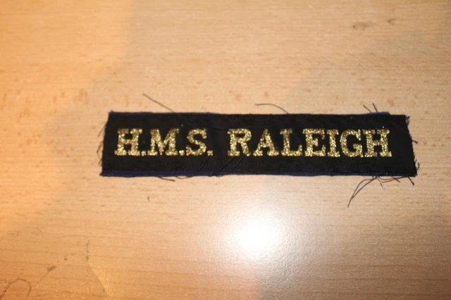 HMS RALEIGH CAP Tally - Royal Navy Training Establishment £4.50 ...