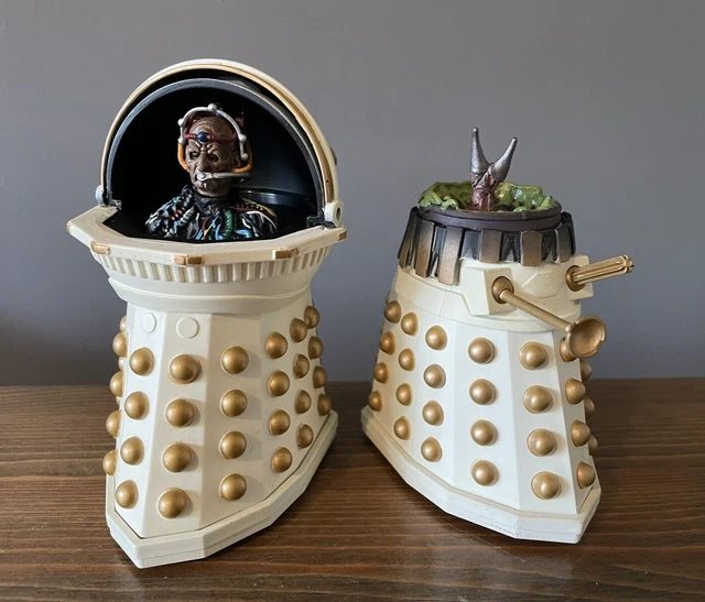 DOCTOR WHO EMPEROR Davros & Destroyed Imperial Dalek 5" Action Figures ...