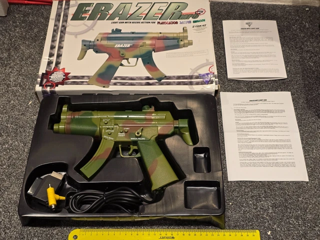 SONY PLAYSTATION PS1 SEGA SATURN LIGHT GUN PISTOL BLASTER G-Con Erazer ...