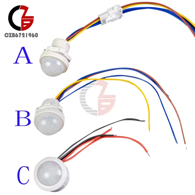 LED PIR INFRARED Motion Human Sensor Detection Auto Sensor Light Switch ...