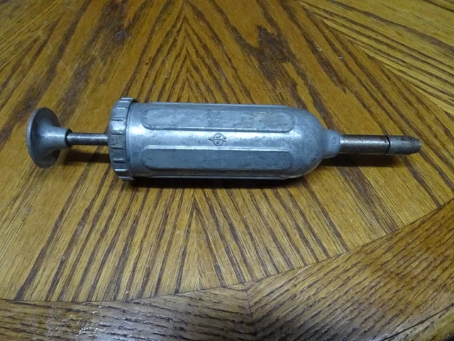 VINTAGE TECALEMIT BLUE Spot Grease Gun Gc3021 Jaguar Xk120/140 Massey ...