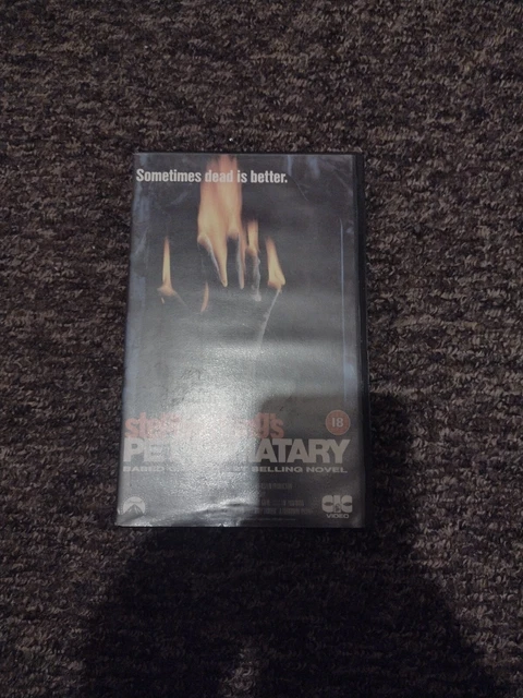 PET SEMATARY (1989) Big Box Ex-Rental VHS Tape £5.00 - PicClick UK