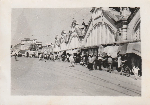 16948 EB. FOTOGRAFIA d'epoca Grand Marché Hanoi Vietnam aa '40-'50 ...