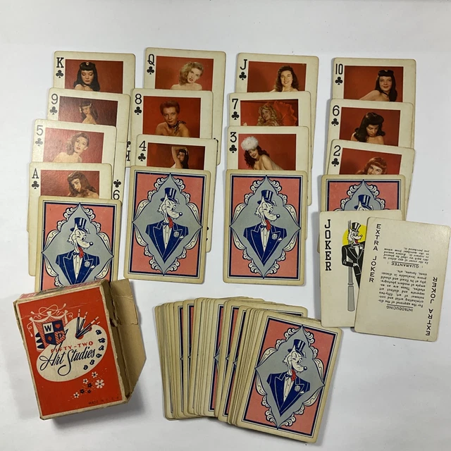 ART STUDIOS FIFTY-TWO Deck of Playing Cards Pin-up Complete Vintage £42 ...